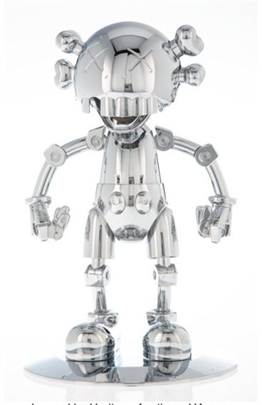 KAWS | No Future Companion (Silver Chrome) (2008) | MutualArt