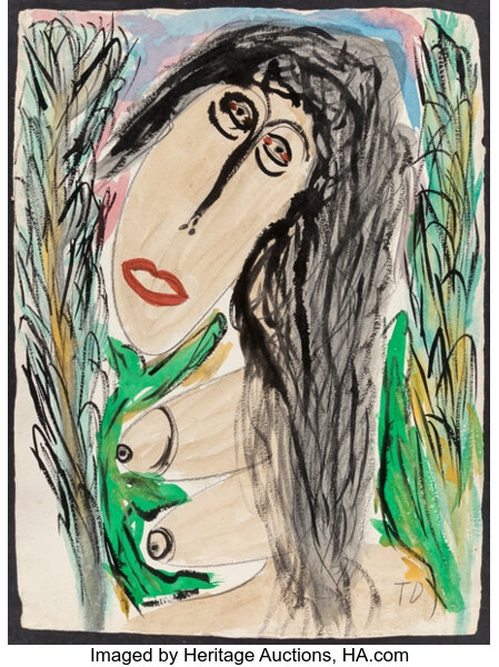 Thornton Dial | Movie Star Posing in the Trees (1990) | MutualArt