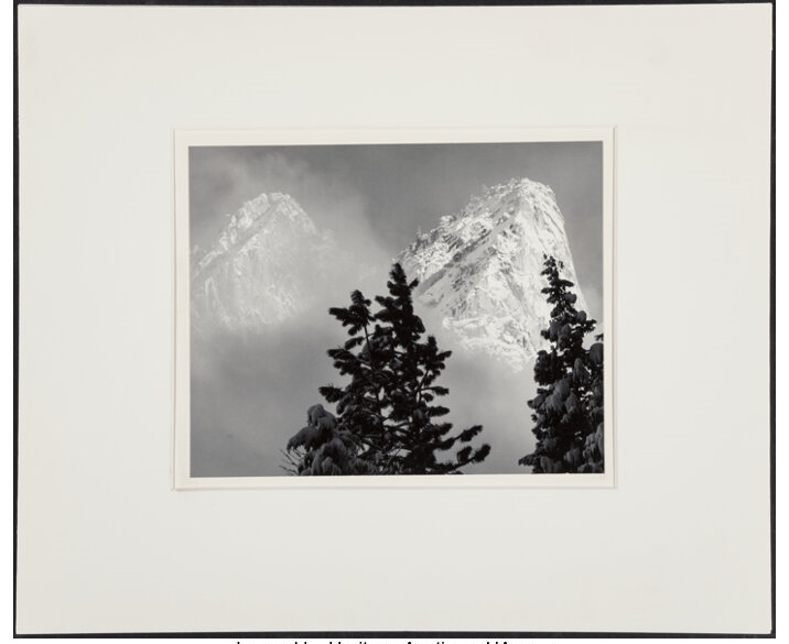 Ansel Adams | Eagle Peak and Middle Brother, Winter, Yosemite National ...
