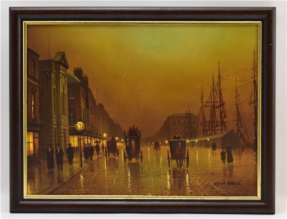 Steven Scholes | Night at the Docks | MutualArt