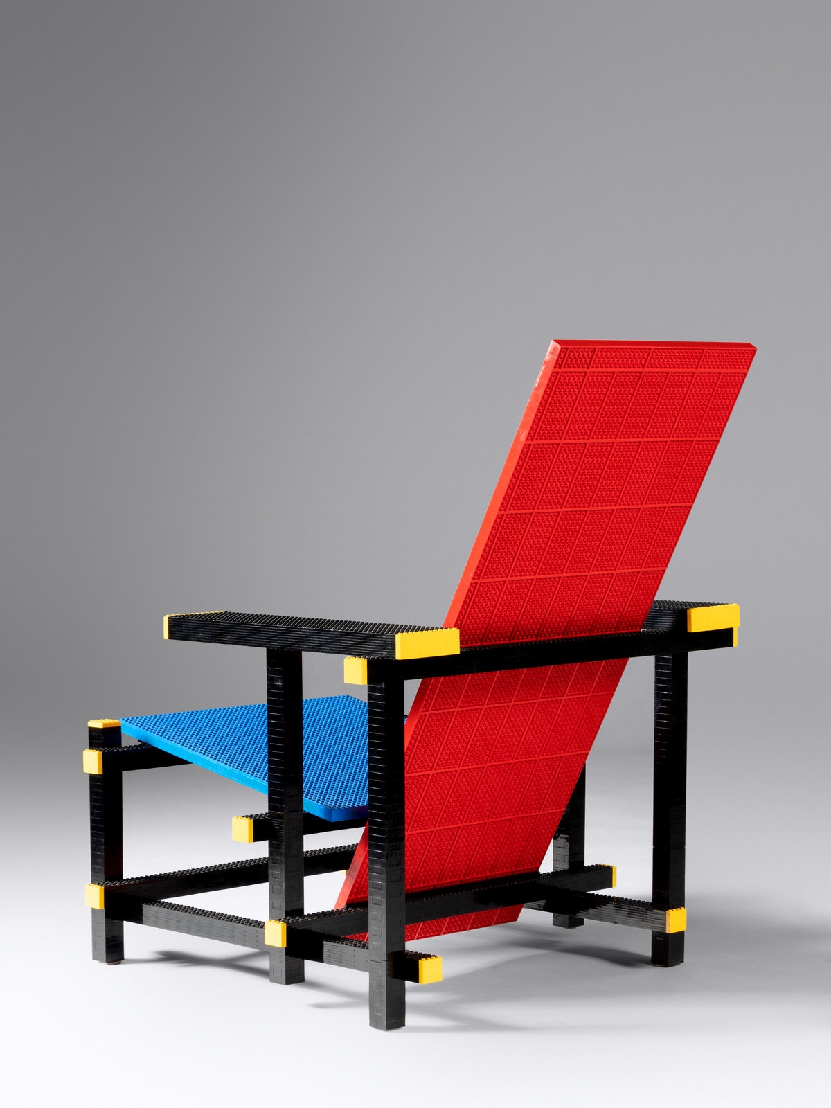 Mario Minale | Red and Blue LEGO Chair | MutualArt