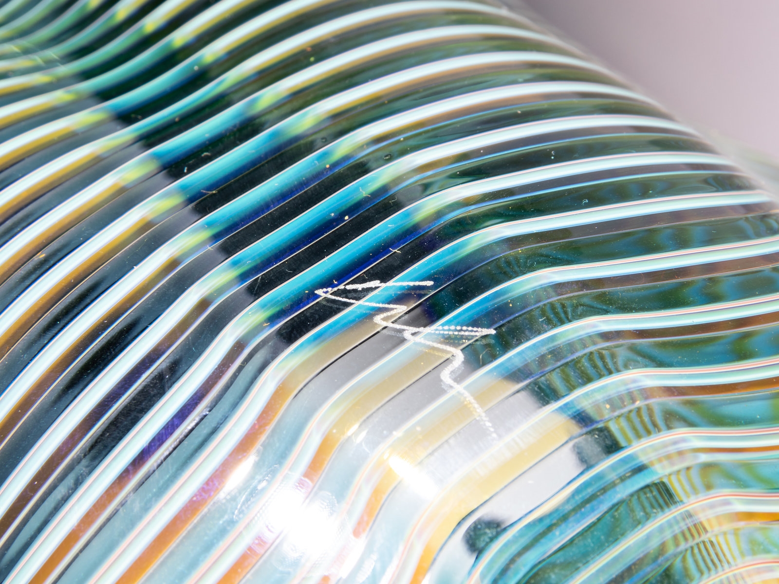 Dale Chihuly | Blue Seaform Persian Basket with Amber Body Wrap | MutualArt
