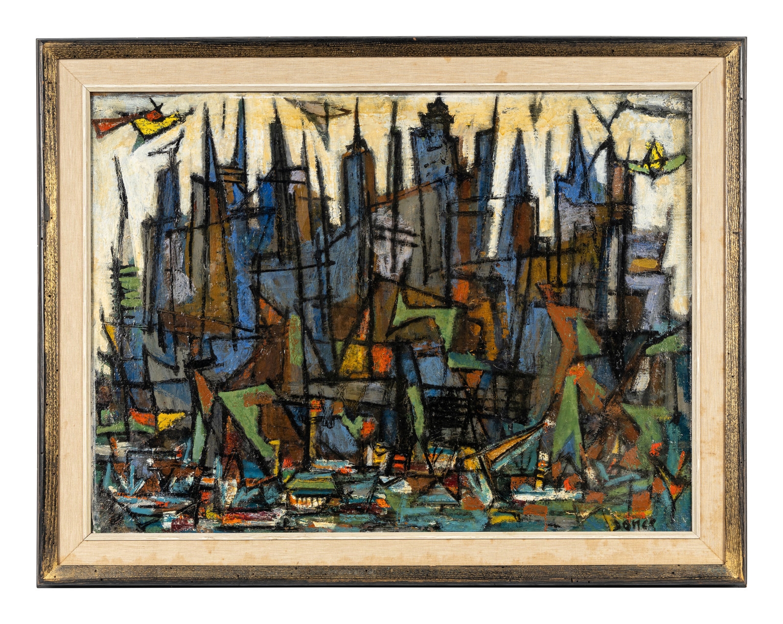 Marcel Janco | Untitled (Cityscape) | MutualArt