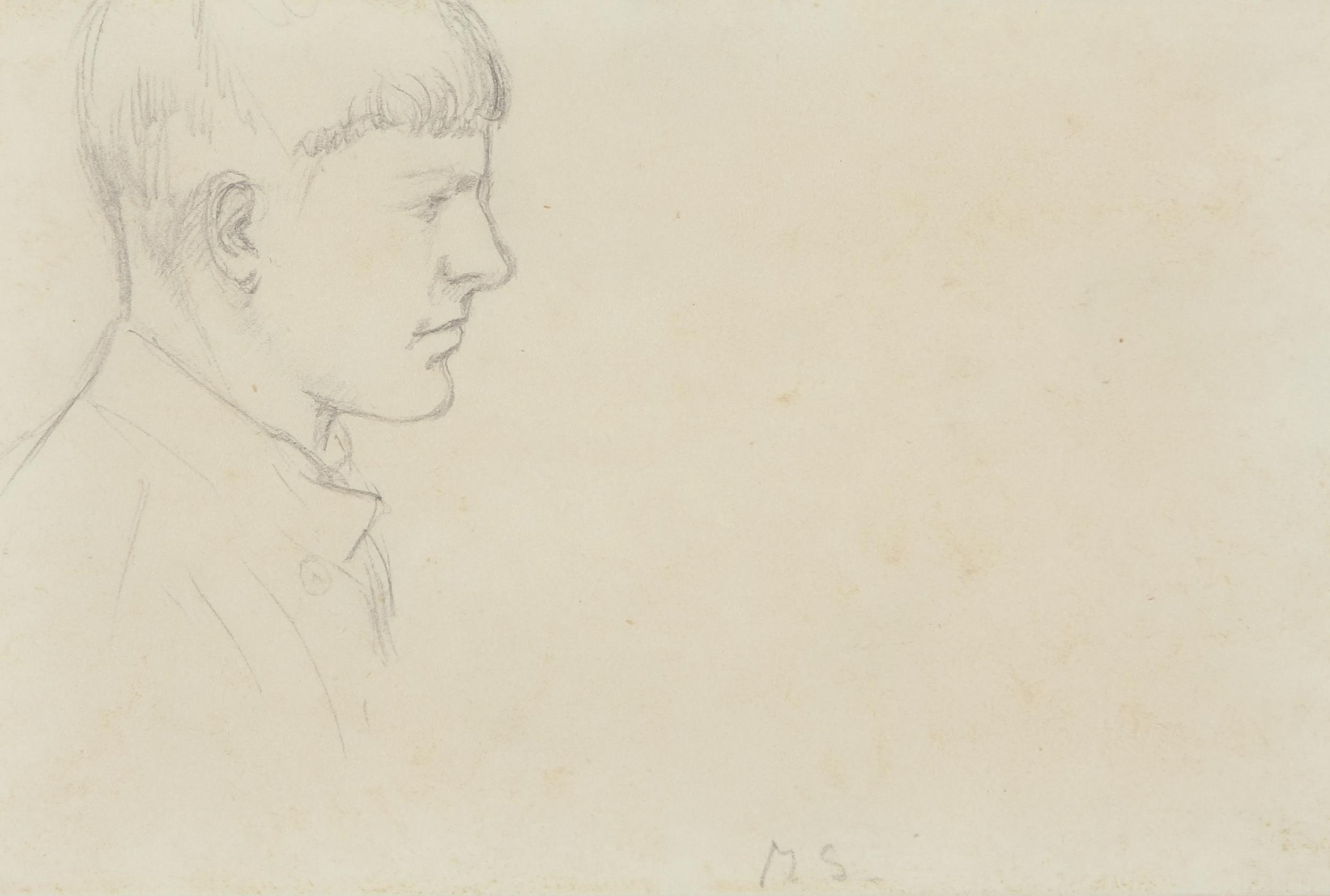 Maud Frances Eyston Sumner | STUDY SKETCH OF A MAN | MutualArt