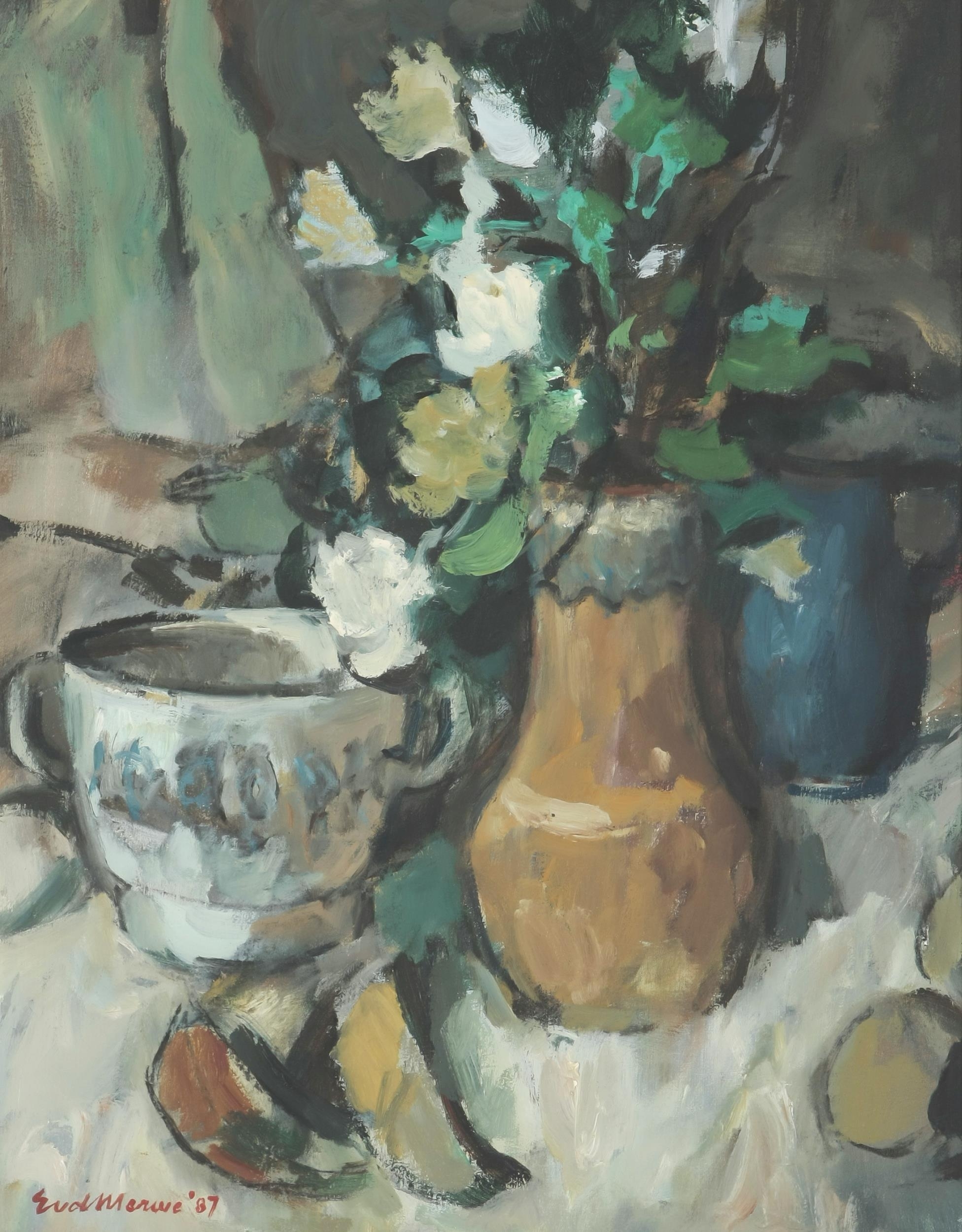 Eben Merwe | STILLEWE MET WIT BLOMME (1987) | MutualArt