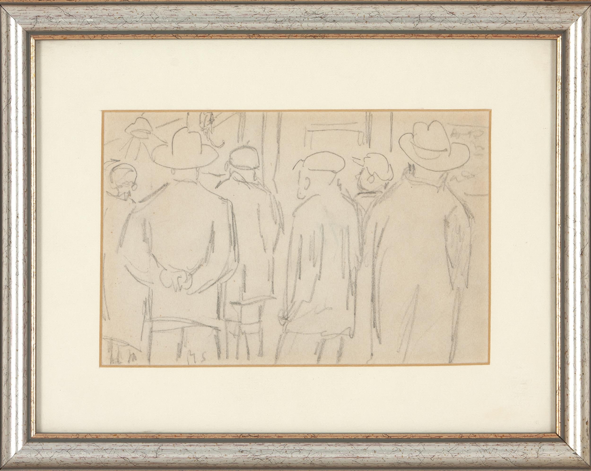 Maud Frances Eyston Sumner | A CROWD OF FIGURES WEARING HATS | MutualArt