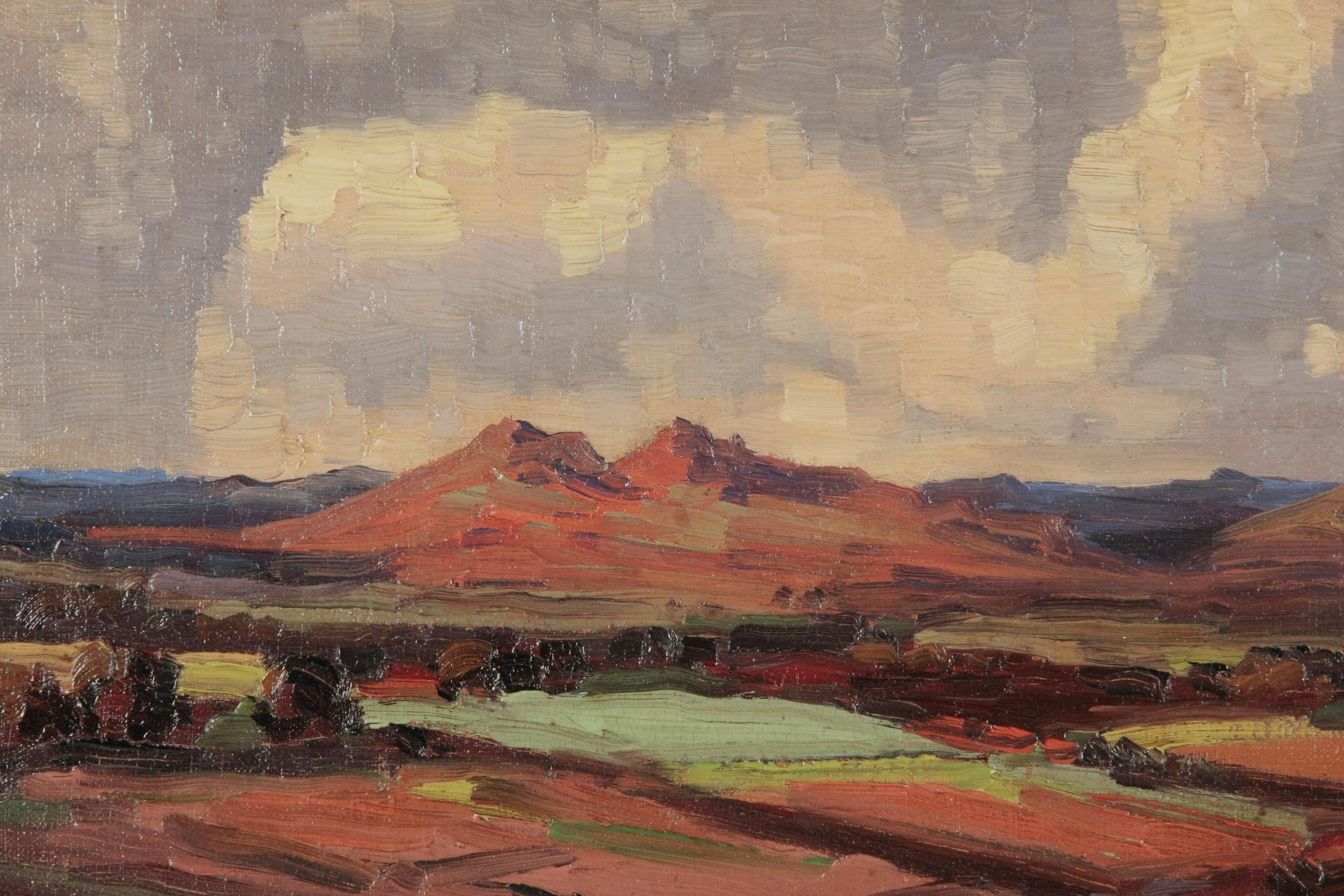 Jacob Hendrik Pierneef | LANDSCAPE WITH BILLOWING CLOUDS (21) | MutualArt