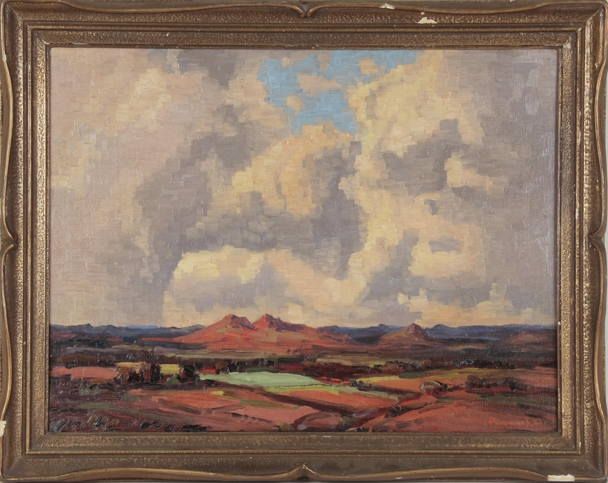 Jacob Hendrik Pierneef | LANDSCAPE WITH BILLOWING CLOUDS (21) | MutualArt