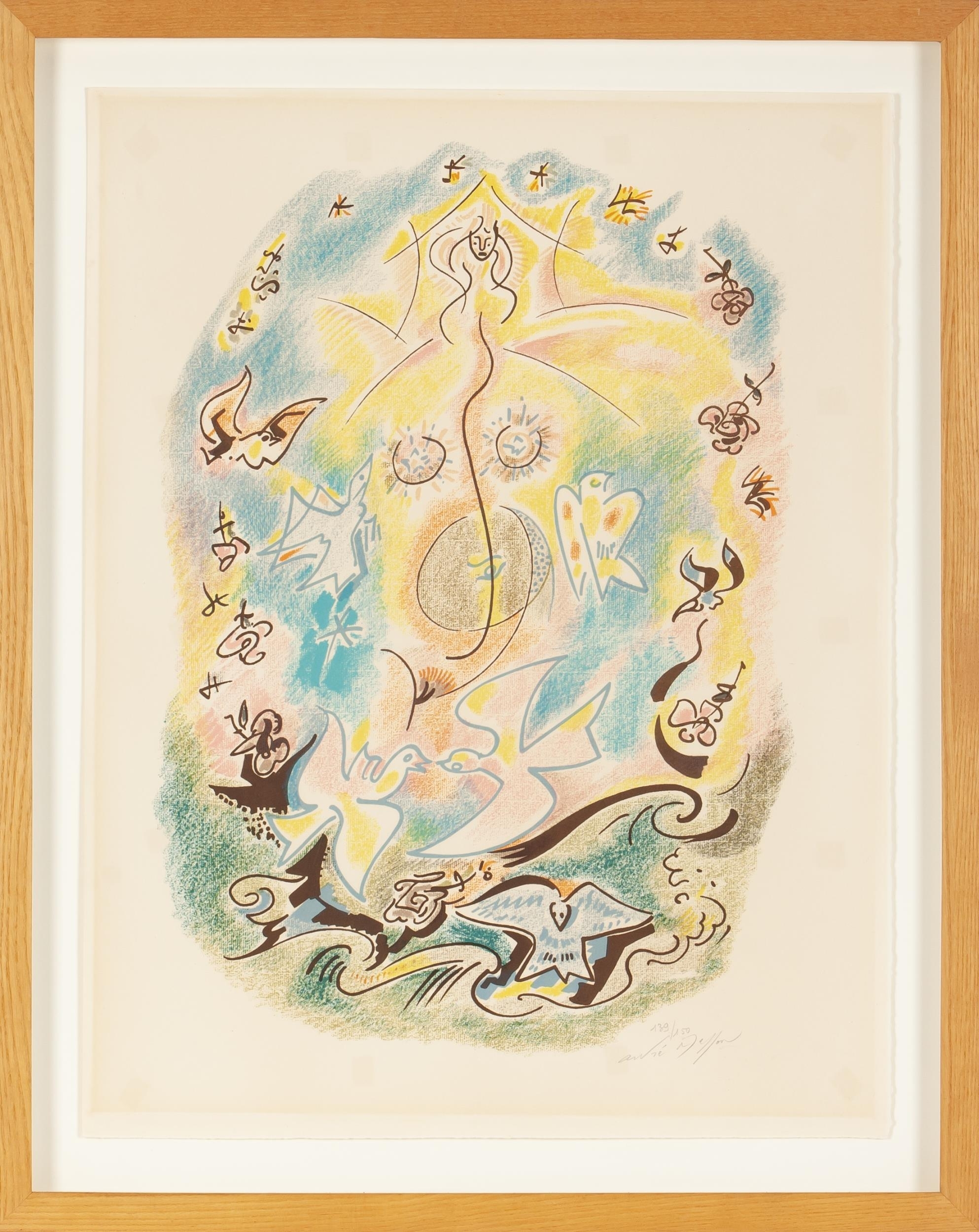 André Masson | UNTITLED (from Sonnets de Louise Labé) | MutualArt