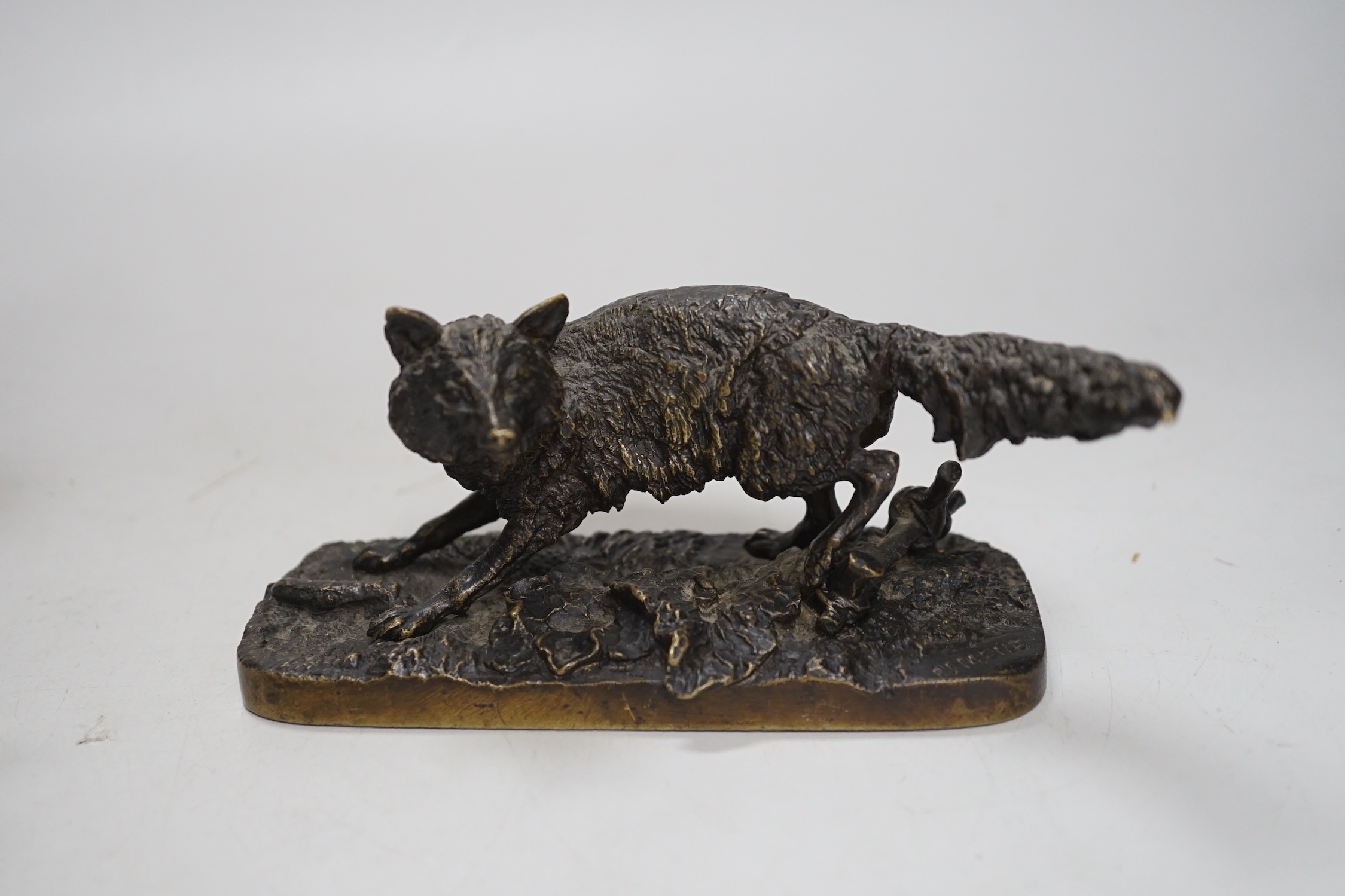 Pierre-Jules Mene | Four bronze models of foxes and horses | MutualArt