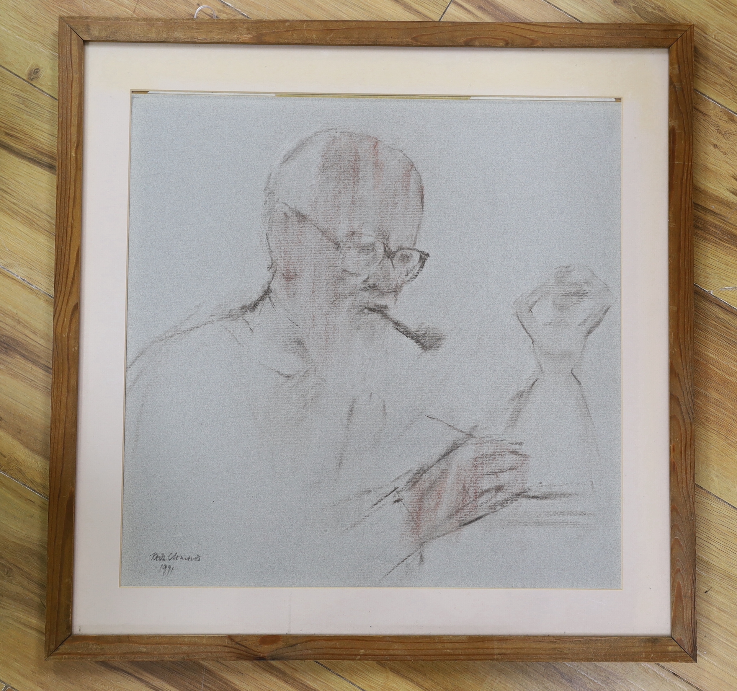 Keith Clements | Portrait of Professor Quentin Bell (1991) | MutualArt