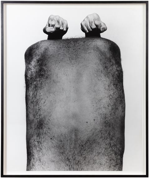 John Coplans | Self-portrait: (back with arms above) (1984) | MutualArt