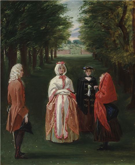 Charles Robert Leslie | Head study of Queen Caroline | MutualArt