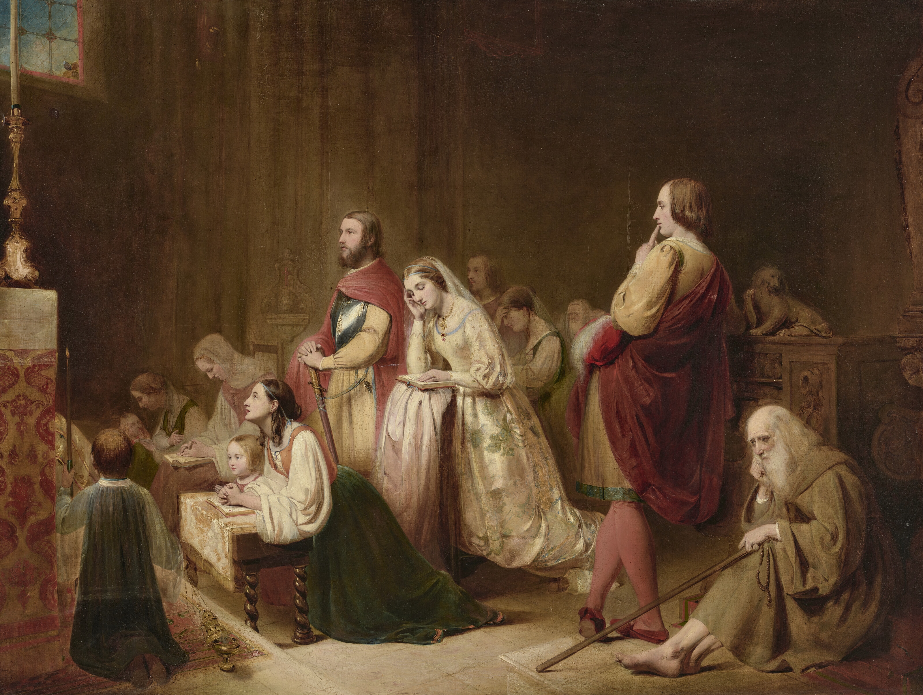 Henry Nelson O'Neil | The First Meeting of Petrarch and Laura | MutualArt