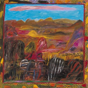 Ken Done | Boats and Yellow Hibiscus (1991) | MutualArt