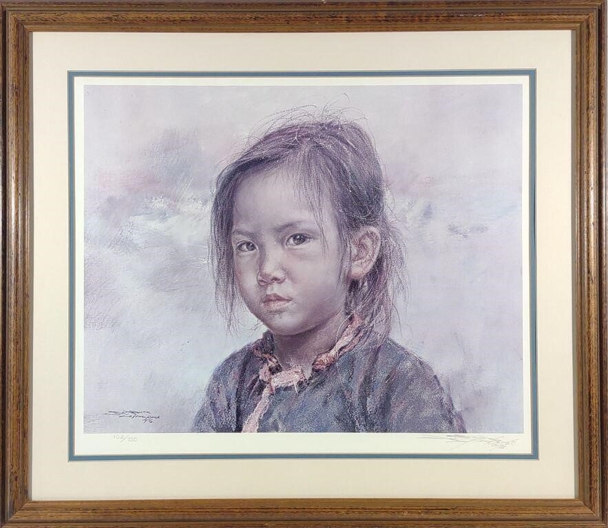 Wai Ming | Wai Ming Signed Numbered Small Fish girl Print | MutualArt
