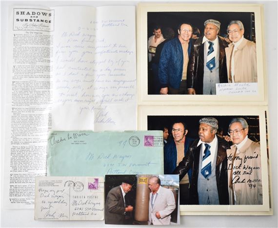 Archie Moore | ARCHIE MOORE SIGNED PHOTO & LETTERS (1960) | MutualArt