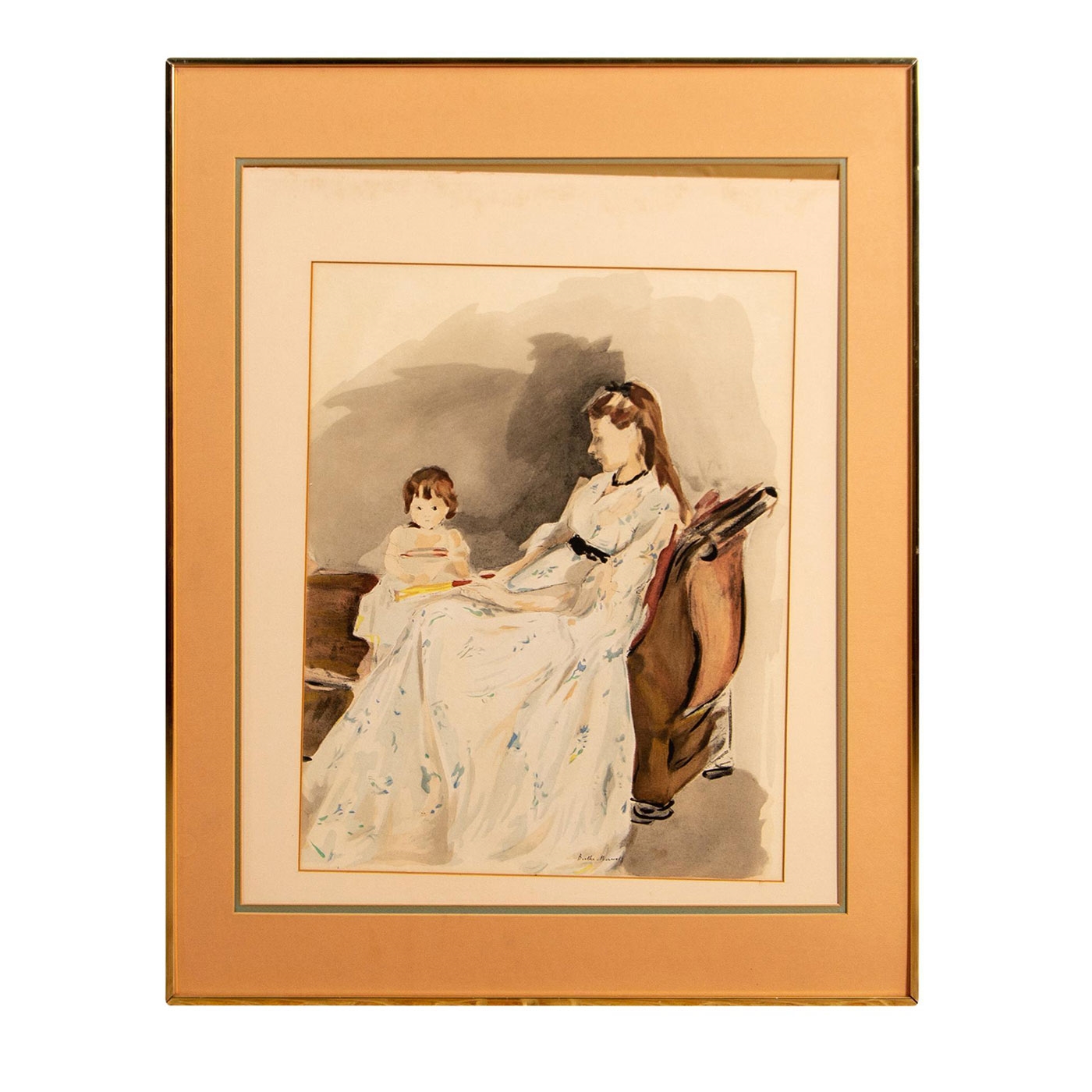 Berthe Morisot | Mother and Daughter (1990) | MutualArt