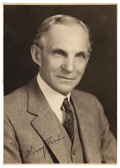 American School, 20th Century | Photograph signed by Henry Ford | MutualArt