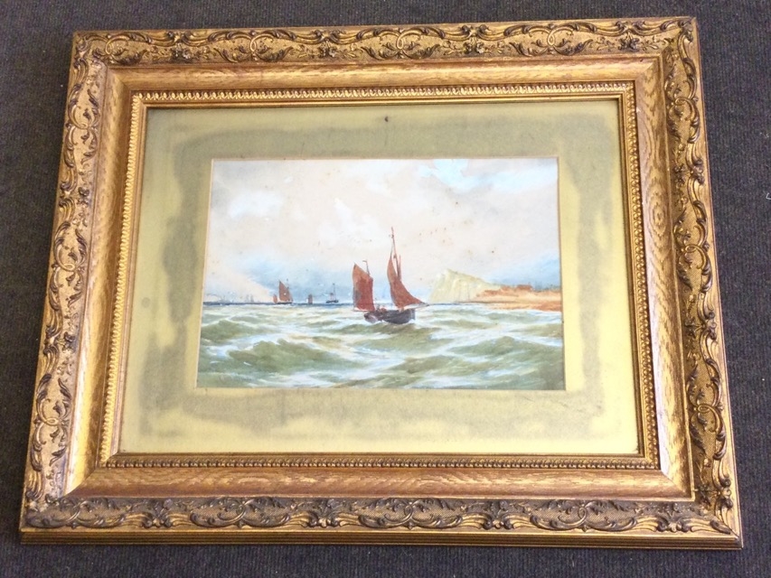 Thomas Mortimer | coastal seascape with fishing boats and steamers ...