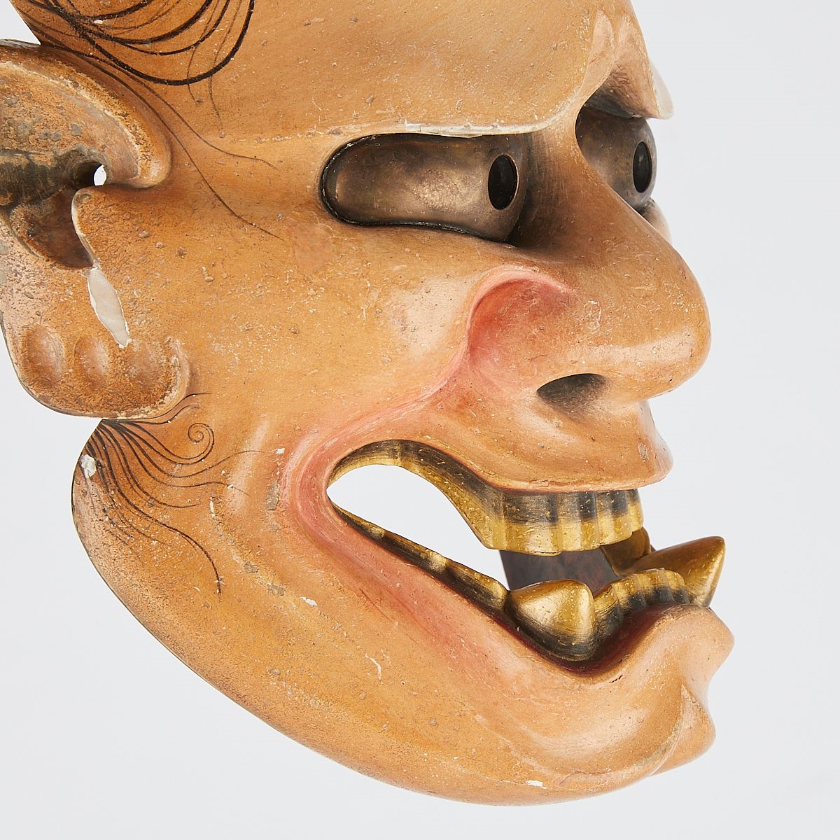 Bidou Yamaguchi | Noh mask depicting the devil or demon Hannya | MutualArt