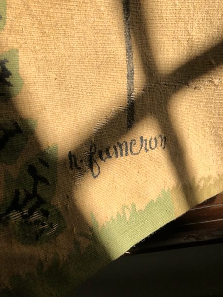 René Fumeron | Tapestry depicting a landscape with birds | MutualArt