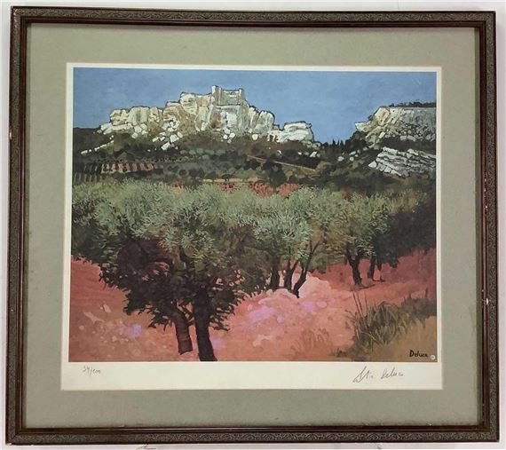 Peter Deluca | Southwest landscape with mountain | MutualArt