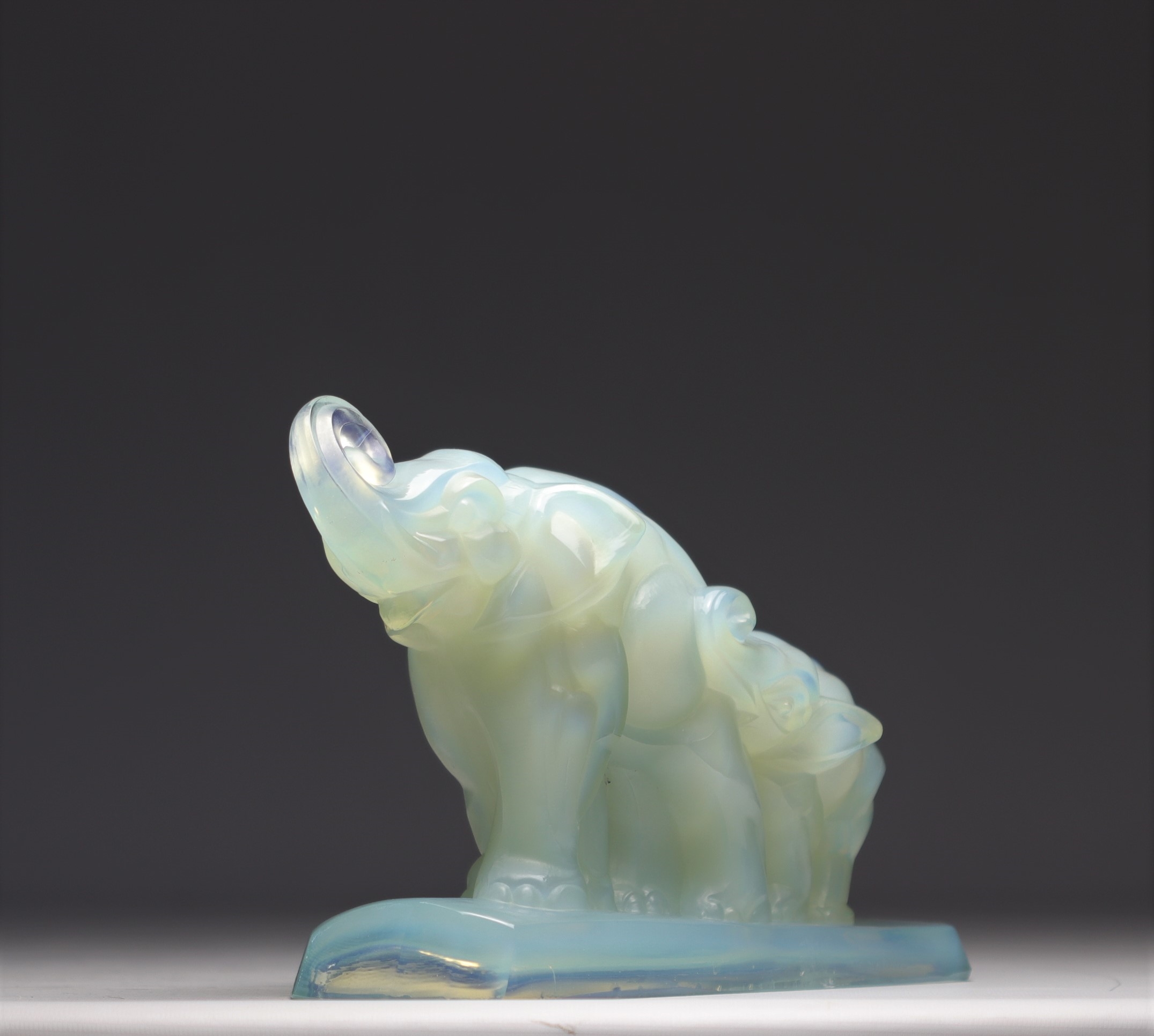 Marius Ernest Sabino | Opalescent elephant sculpture | MutualArt