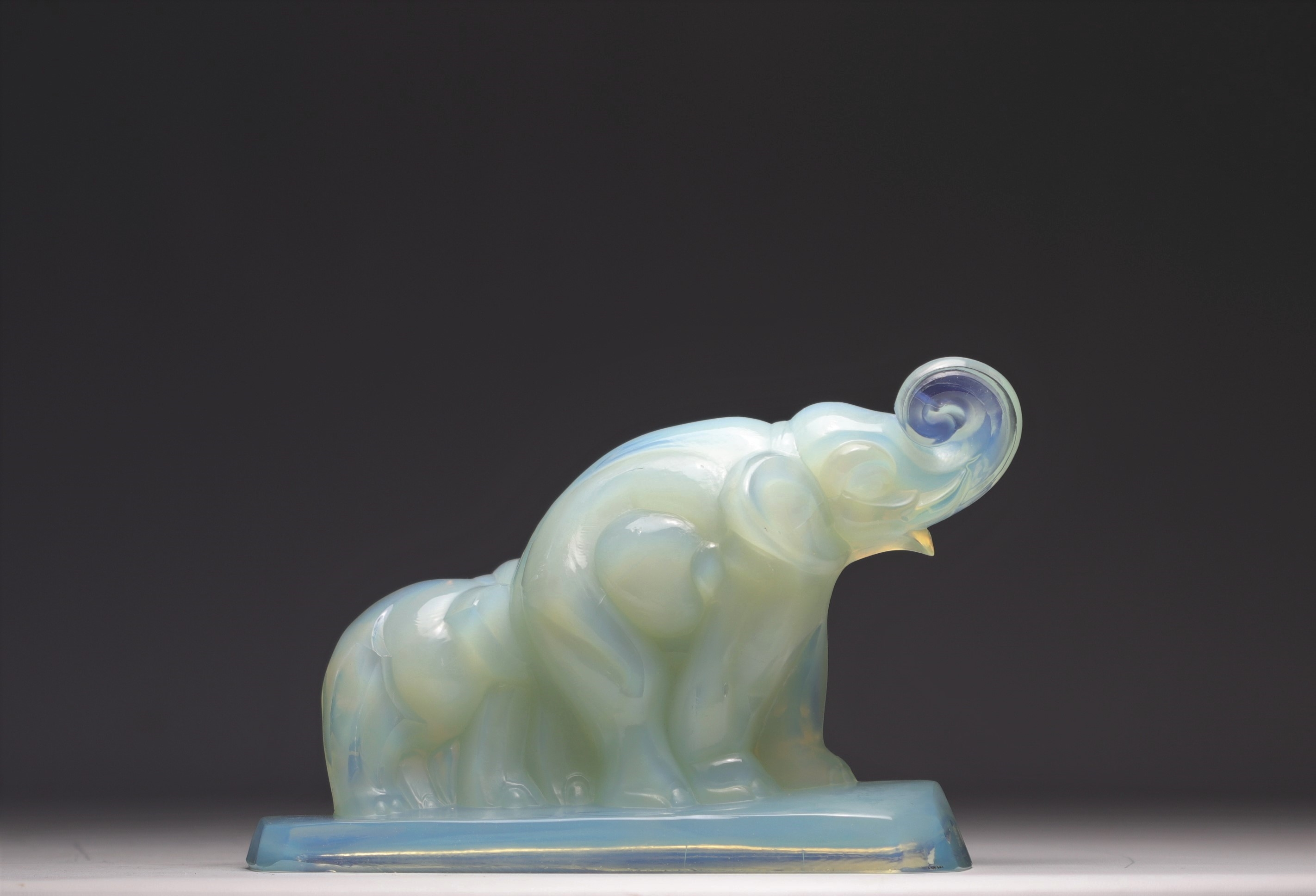 Marius Ernest Sabino | Opalescent elephant sculpture | MutualArt