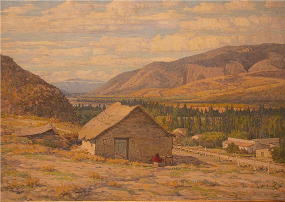 Ceferino Carnacini | Viejo rancho en El Alamito (1958) | MutualArt