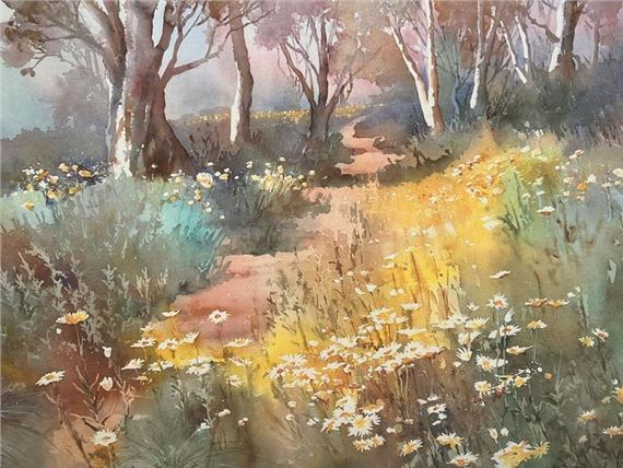 Judith Roberts | JUDITH ROBERTS WATERCOLOUR - MEADOWS WALK THREDBO ...