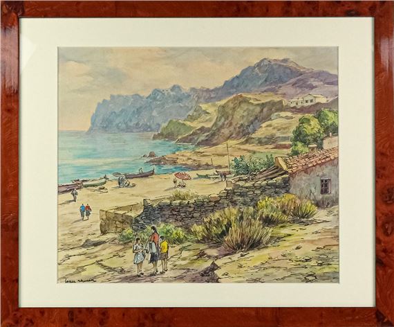 Ramón López Muñoz | Vista de costa | MutualArt
