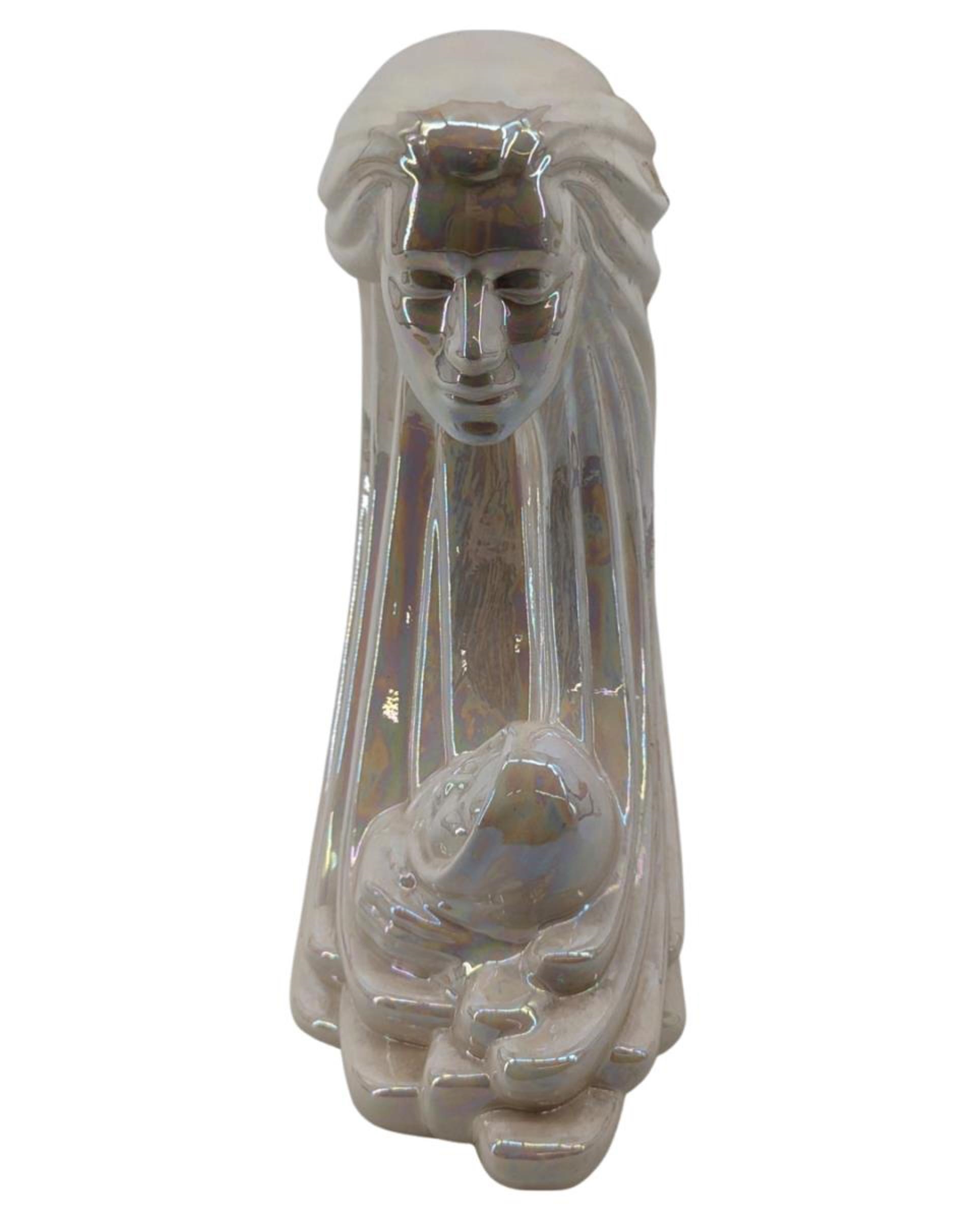 Art Deco School, 20th Century | GLAZED CERAMIC MOTHER IN WIND ART DECO ...