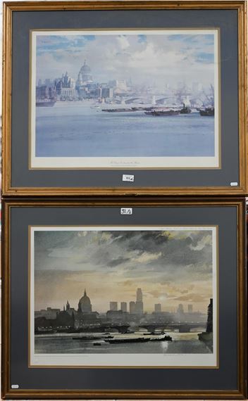 Rowland Hilder | Views of London from the Thames | MutualArt