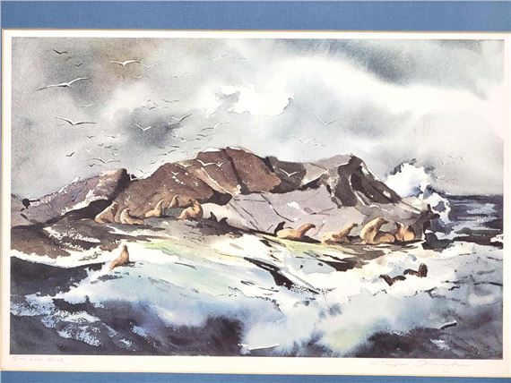 Nancy Taylor Stonington | Sea Lion Rock | MutualArt