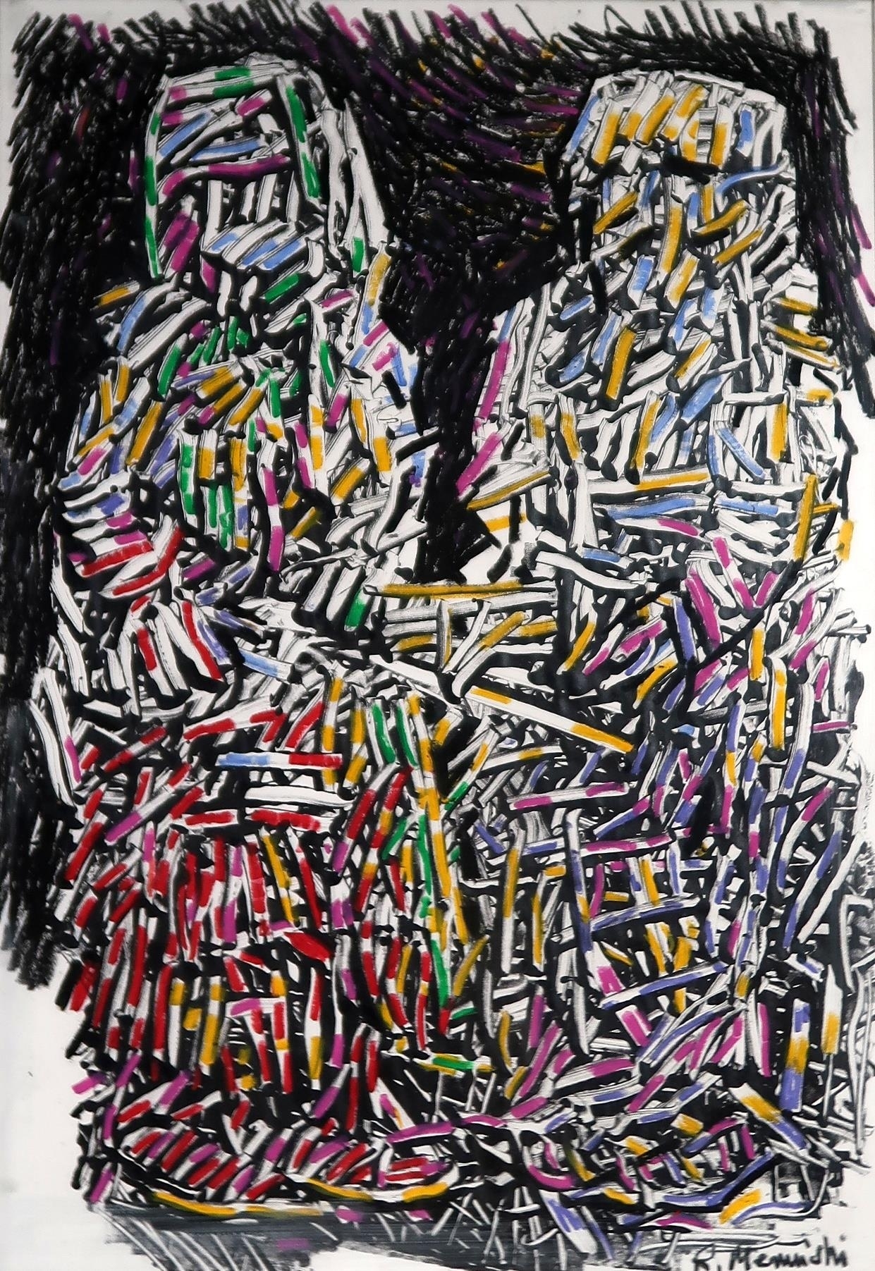 Shahin Memishi | ABSTRACT FIGURES (1990) | MutualArt