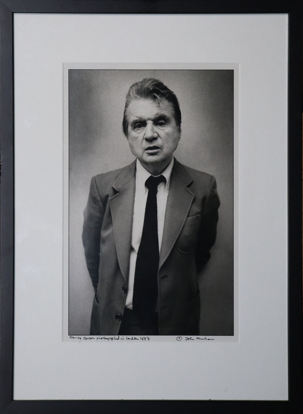 John Minihan | FRANCIS BACON PHOTOGRAPHED IN LONDON (1977) | MutualArt