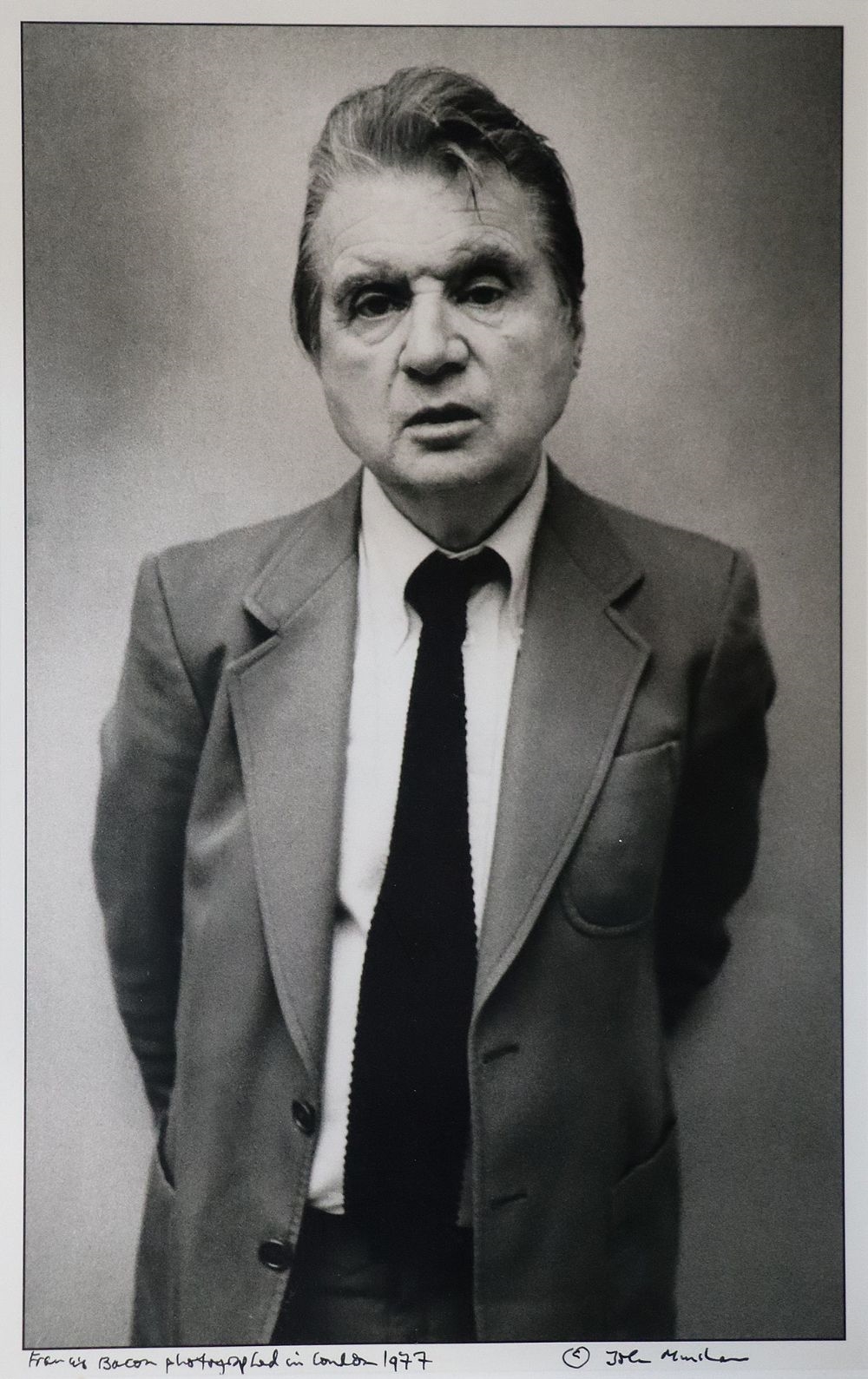 John Minihan | FRANCIS BACON PHOTOGRAPHED IN LONDON (1977) | MutualArt