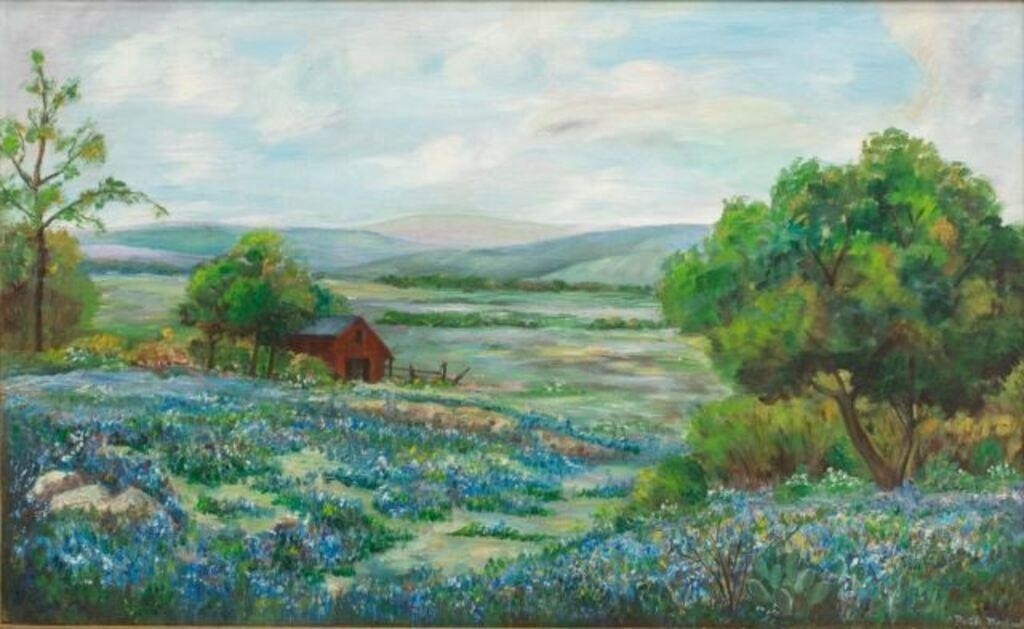 Ruth Morland | Texas Bluebonnets | MutualArt