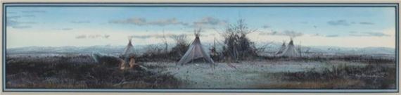 Guy Rowbury | Winter Campfire | MutualArt