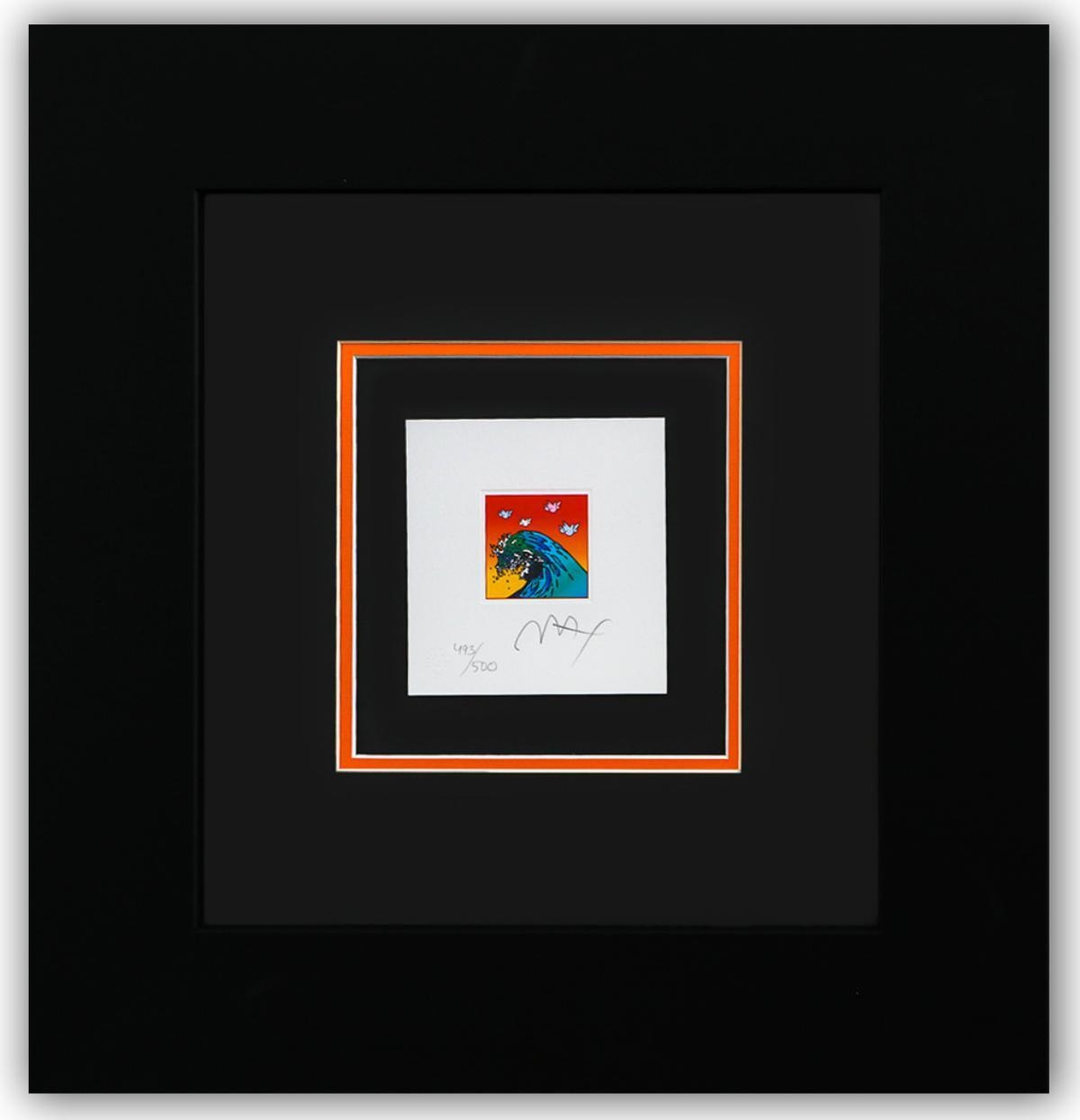 Peter Max | The Great Wave with Doves | MutualArt