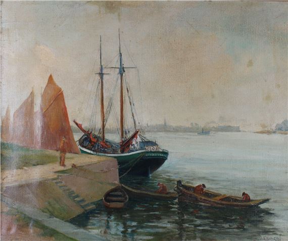 Louis Chazal | Le retour de pêche | MutualArt