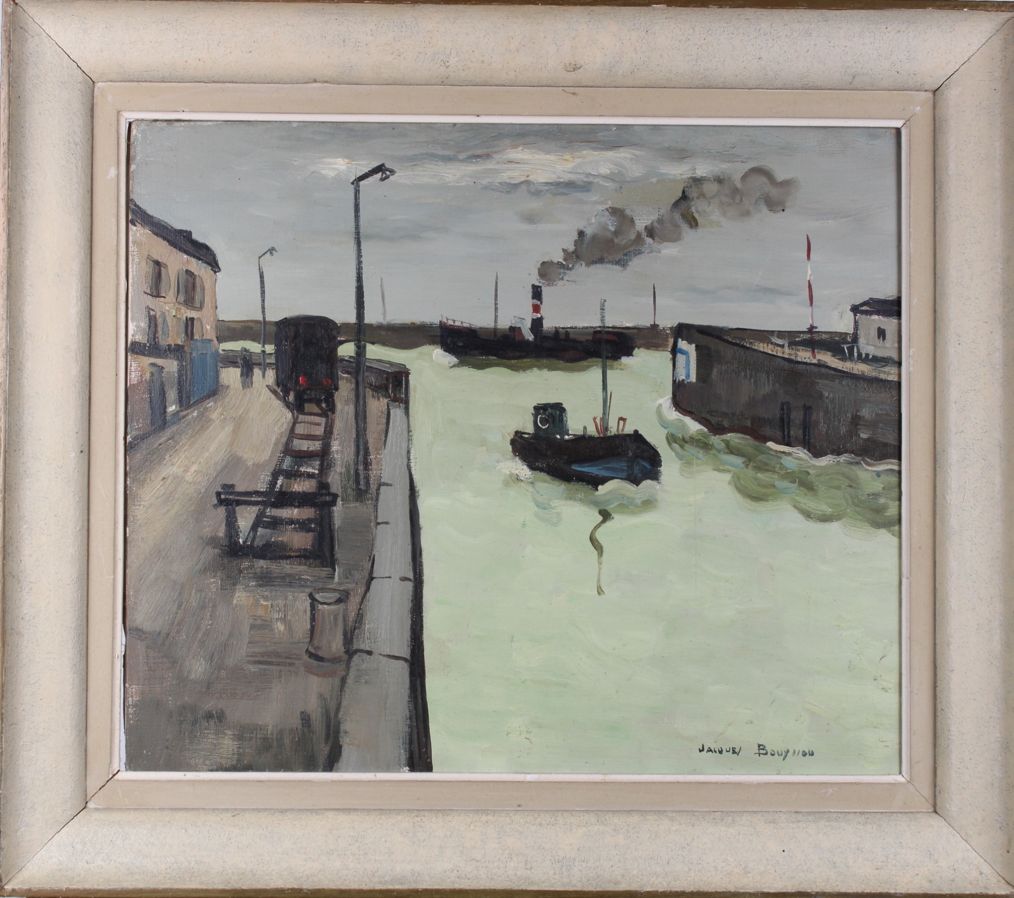Jacques Bouyssou | Entrée du port à Dieppe | MutualArt