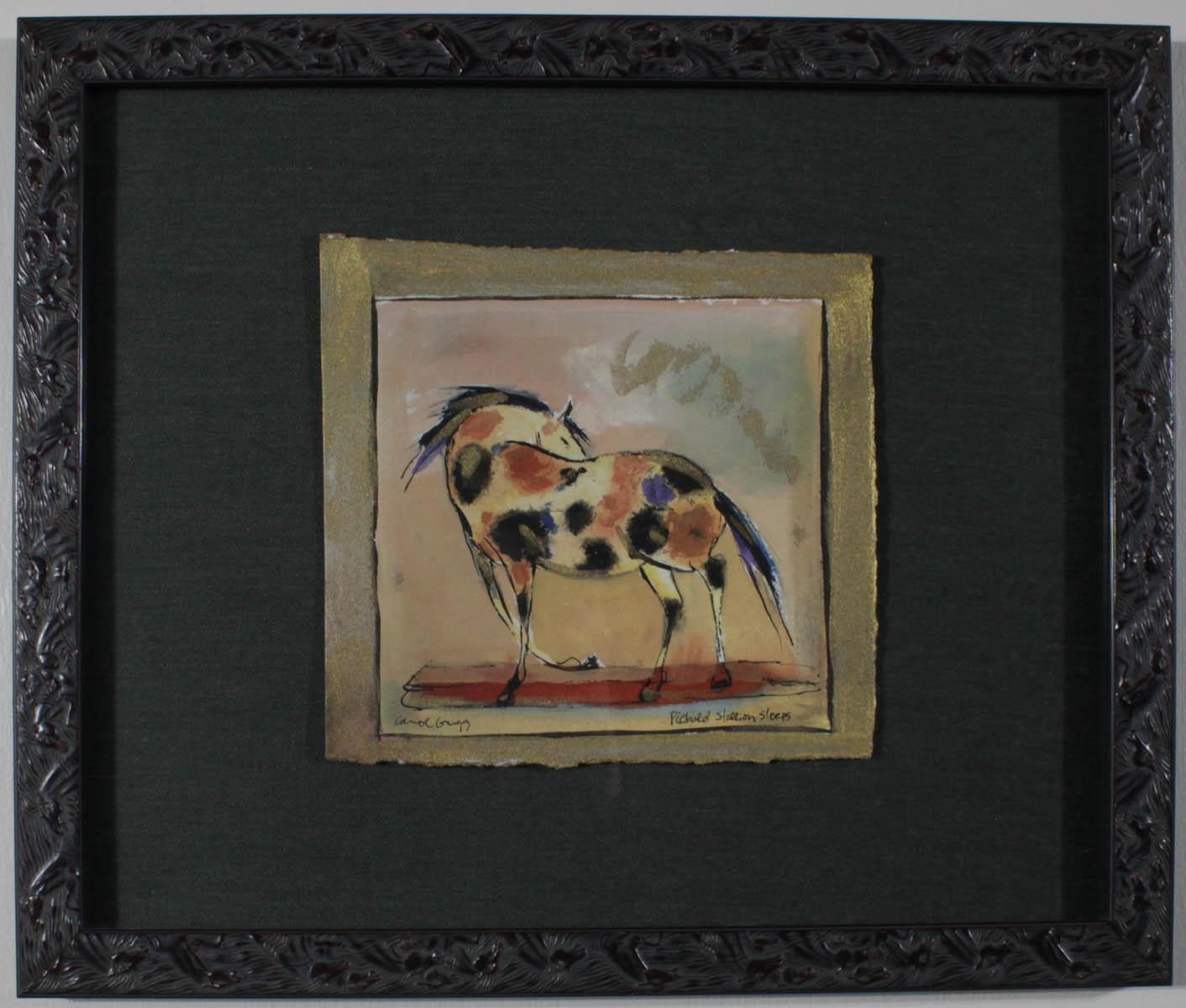 Carol Grigg | Horses: Ancient Days, Baby, Piebald Stallion Sleeps, and ...