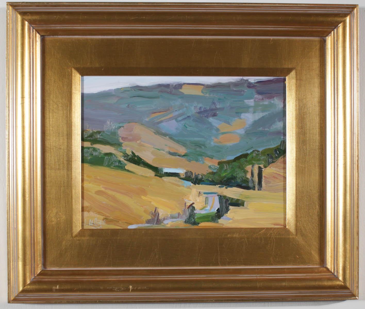 Jeanette Le Grue | California landscape with farmland and rolling hills ...