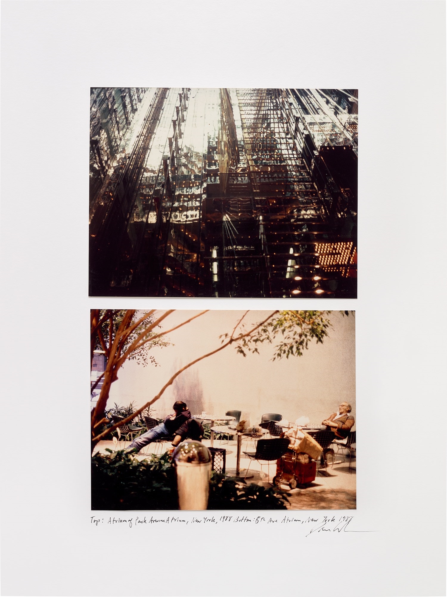 Dan Graham | Two works: (i) Atrium of Park Avenue Atrium, New York ...