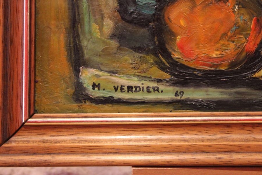 Maurice Verdier | Glass and grapes | MutualArt