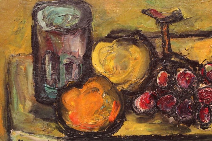 Maurice Verdier | Glass and grapes | MutualArt