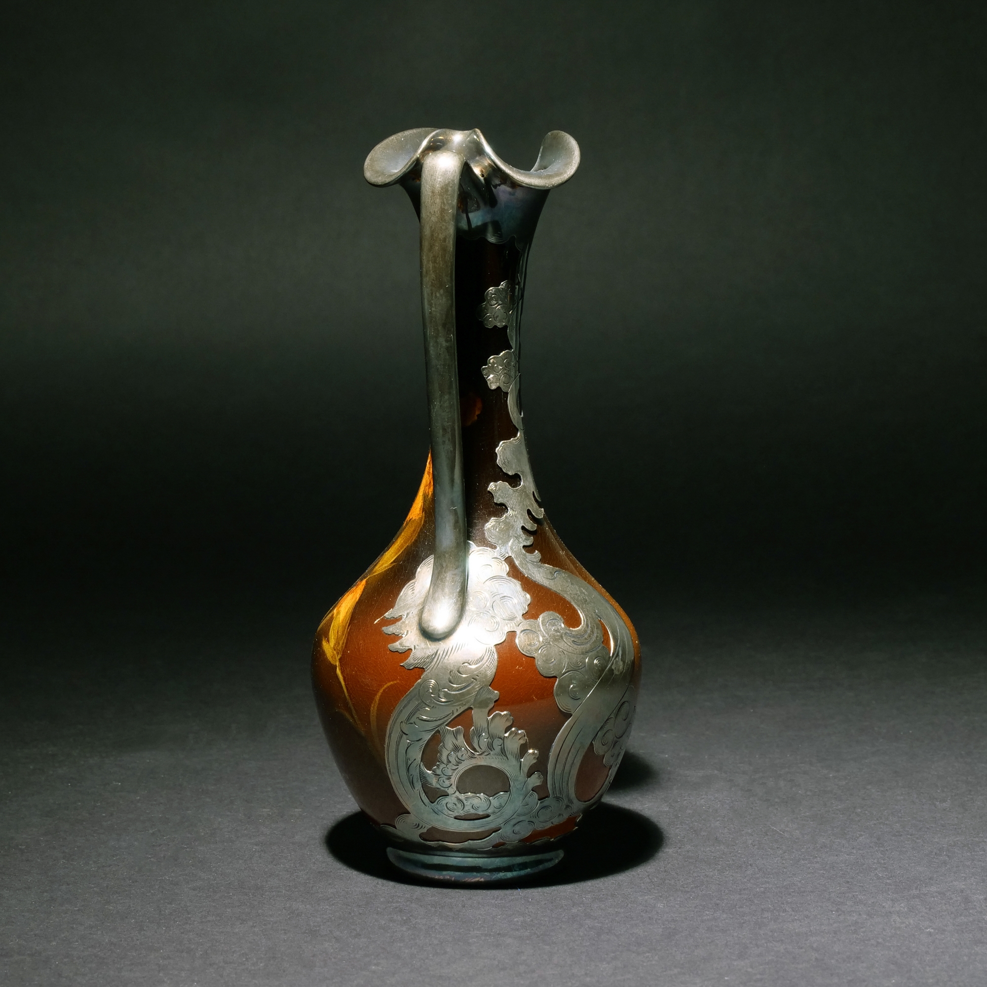 Josephine Zettel | Standard glaze ewer with silver overlay | MutualArt