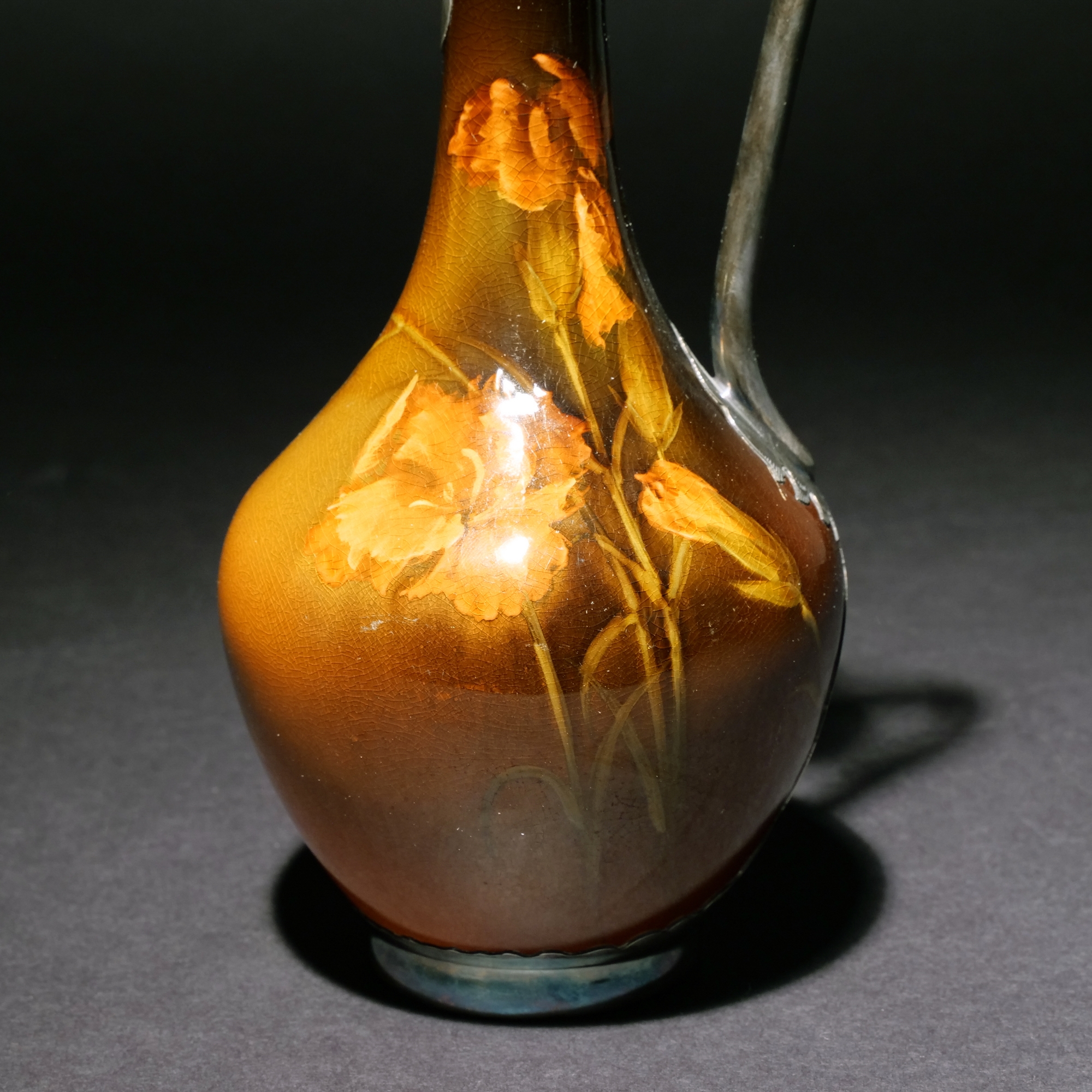 Josephine Zettel | Standard glaze ewer with silver overlay | MutualArt